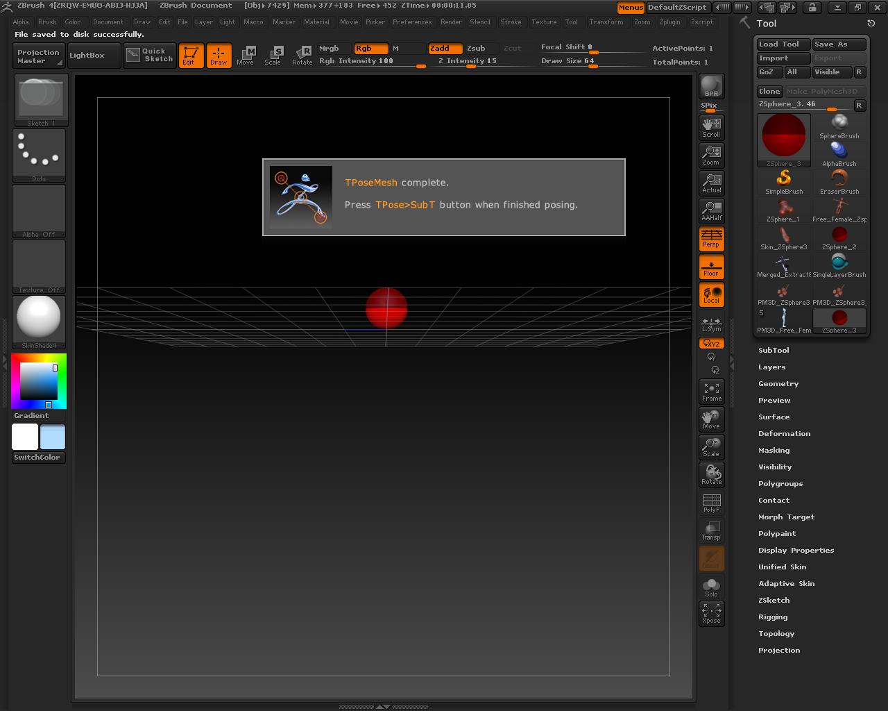 Problem with transpose Master. [Solved] - ZBrushCentral