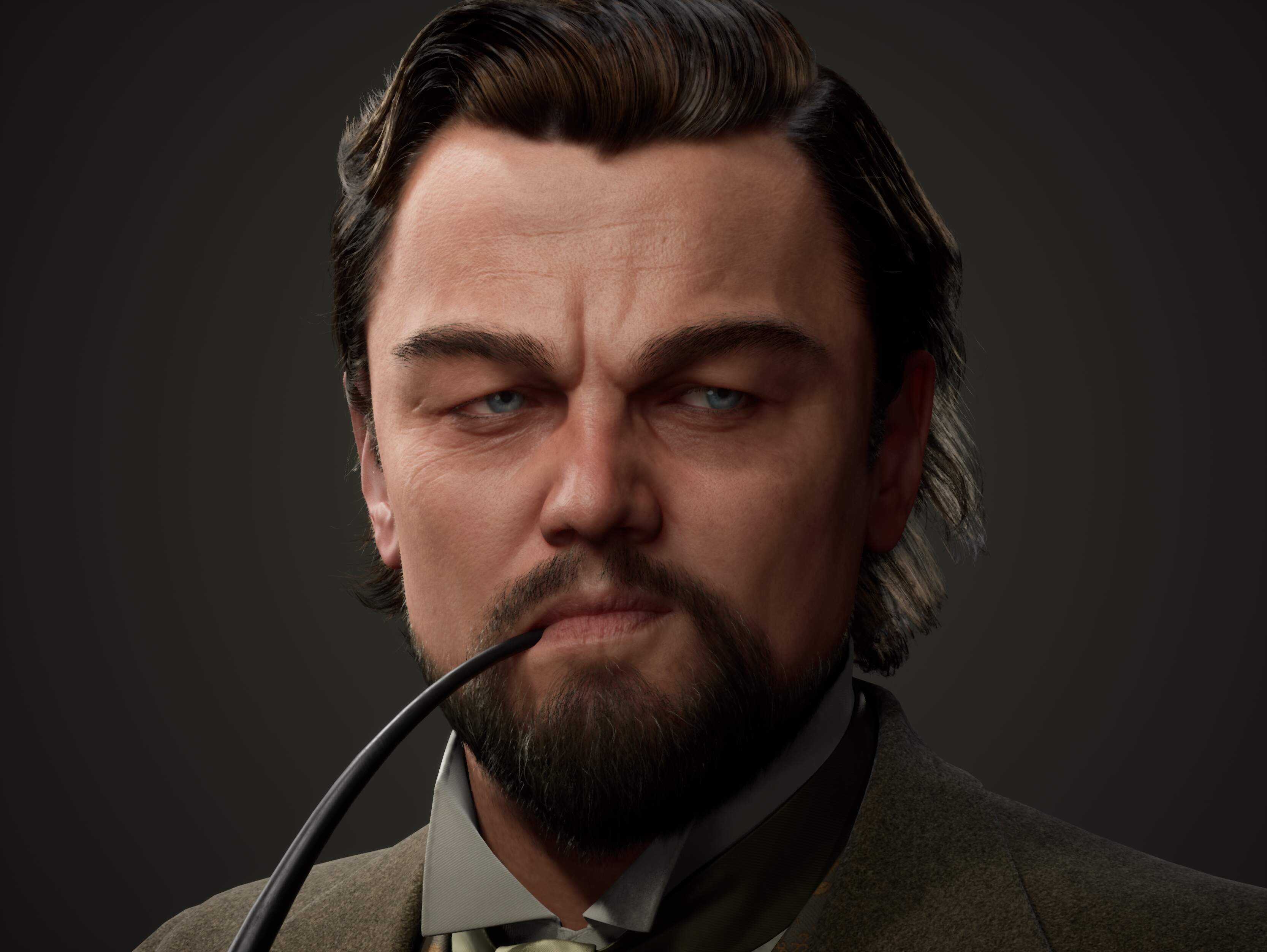 Leonardo Dicaprio Django Hair