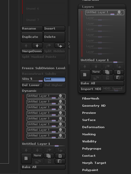 UI custom problem：subtool and layer - ZBrushCentral