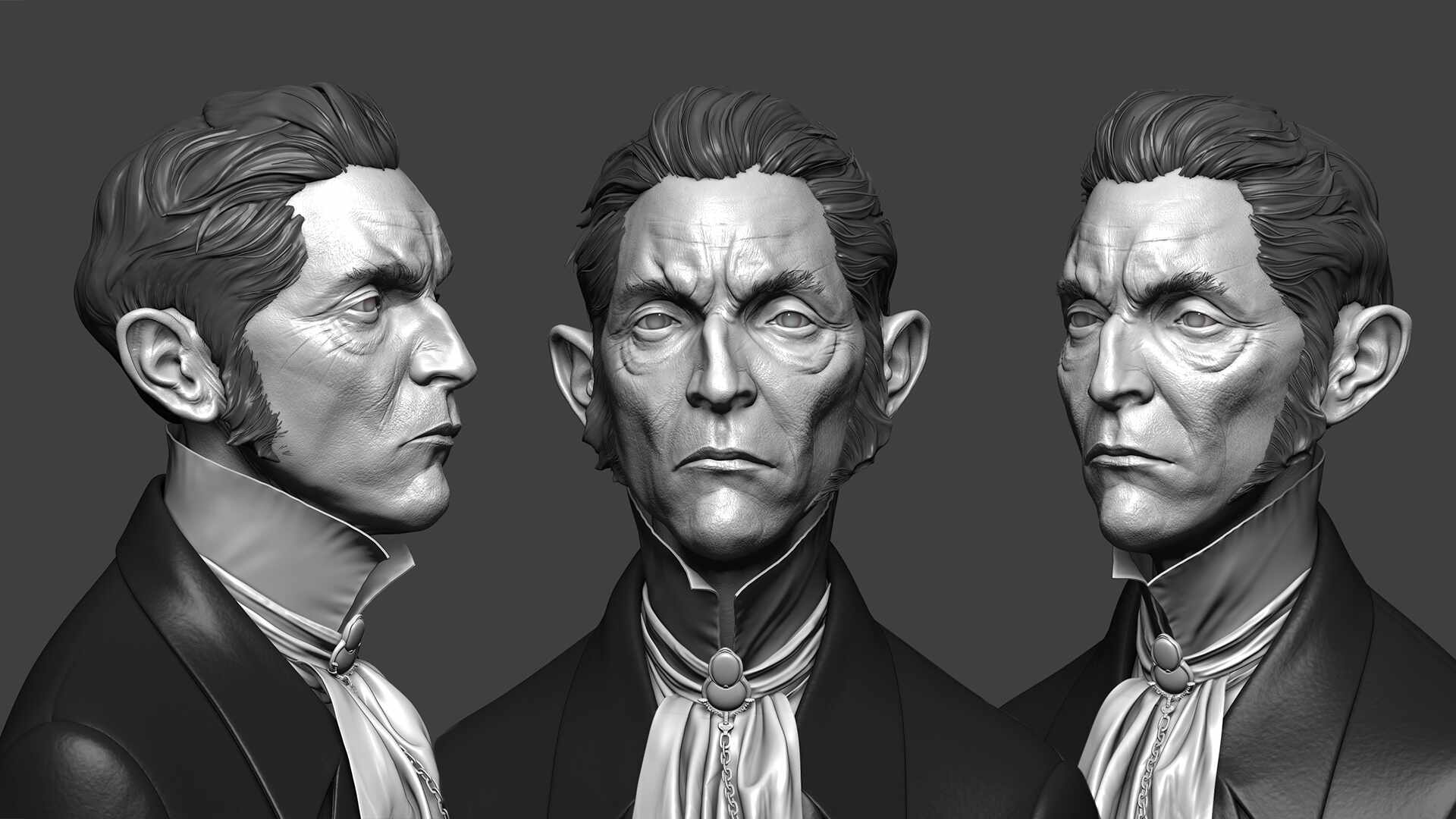 Portrait from the Dishonored - ZBrushCentral