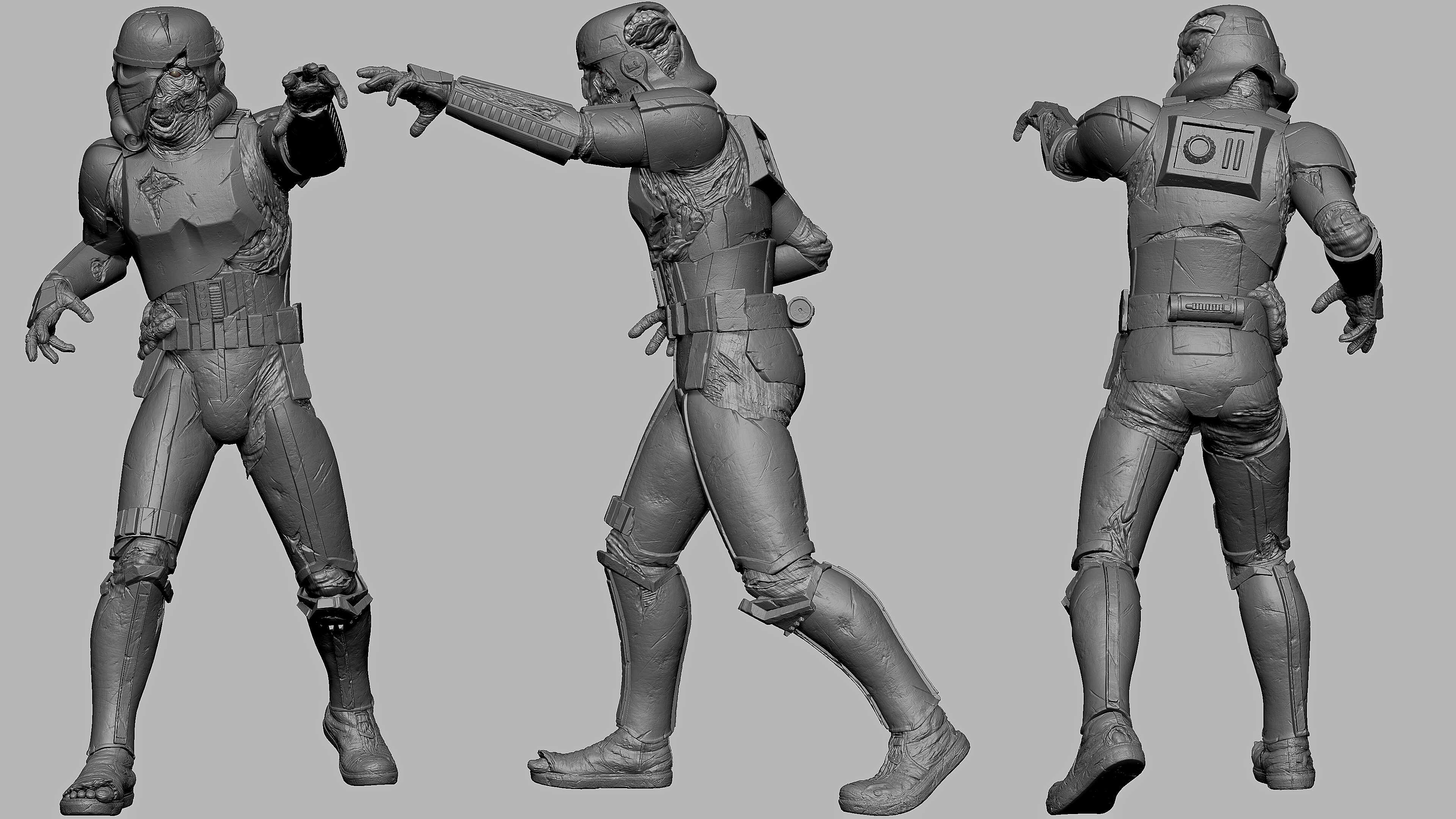 Star Wars:StormTrooper Zombie - ZBrushCentral