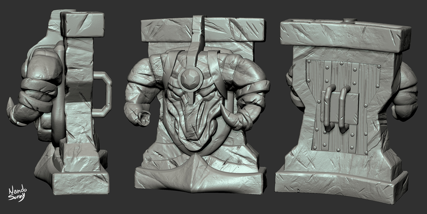 Braum saving Poro - League of Legends - ZBrushCentral
