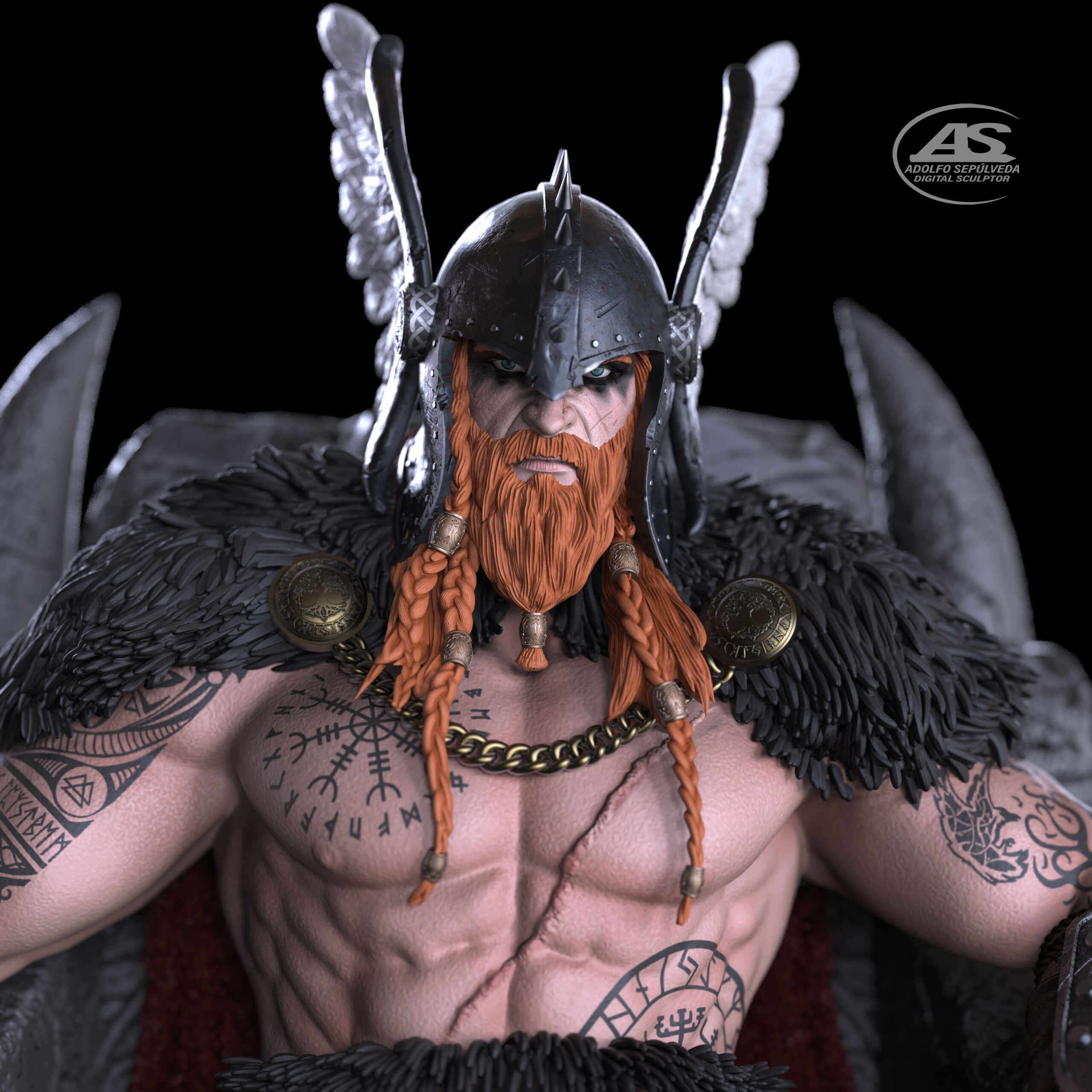 Viking Thor on Throne - ZBrushCentral