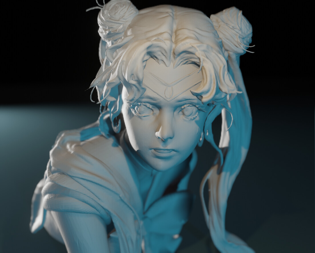 Sailor Moon Redraw (Resculpt) - ZBrushCentral