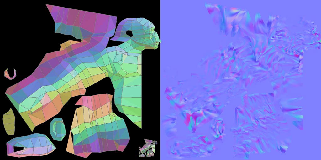 bump to normal map and mirrored uvs - ZBrushCentral