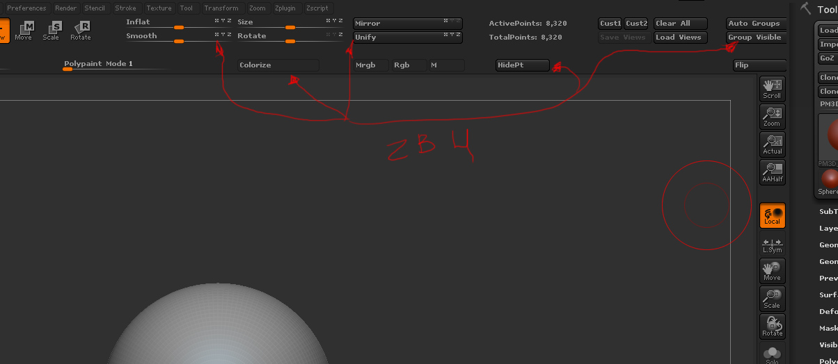 User interface problem zbrush 4.2. Answered. - ZBrushCentral