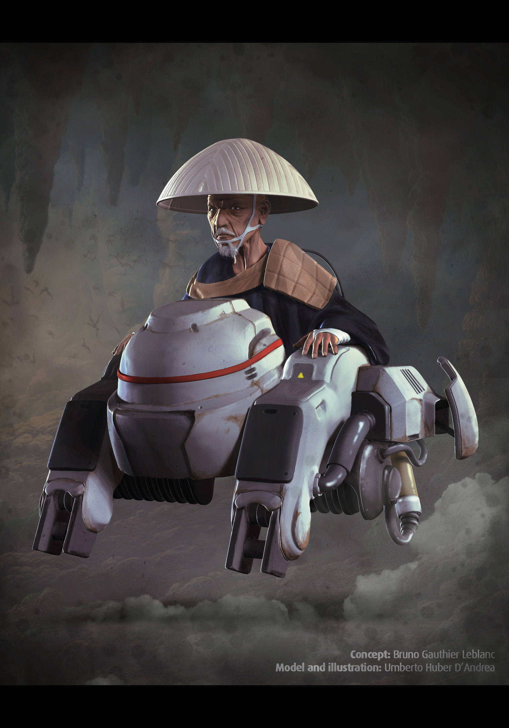 Ciberpunk Monk Hoverchair - ZBrushCentral