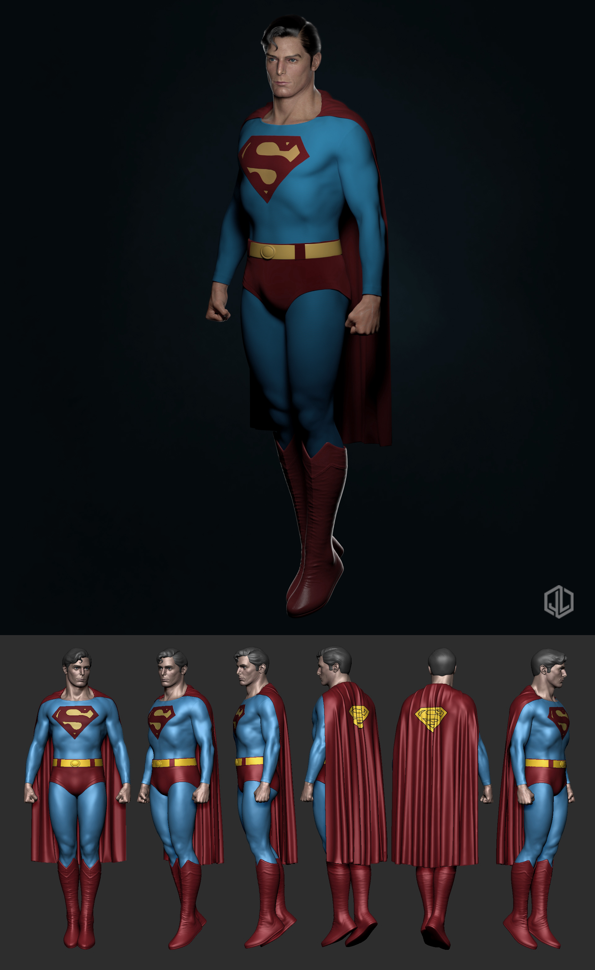 Superman (1978) - ZBrushCentral