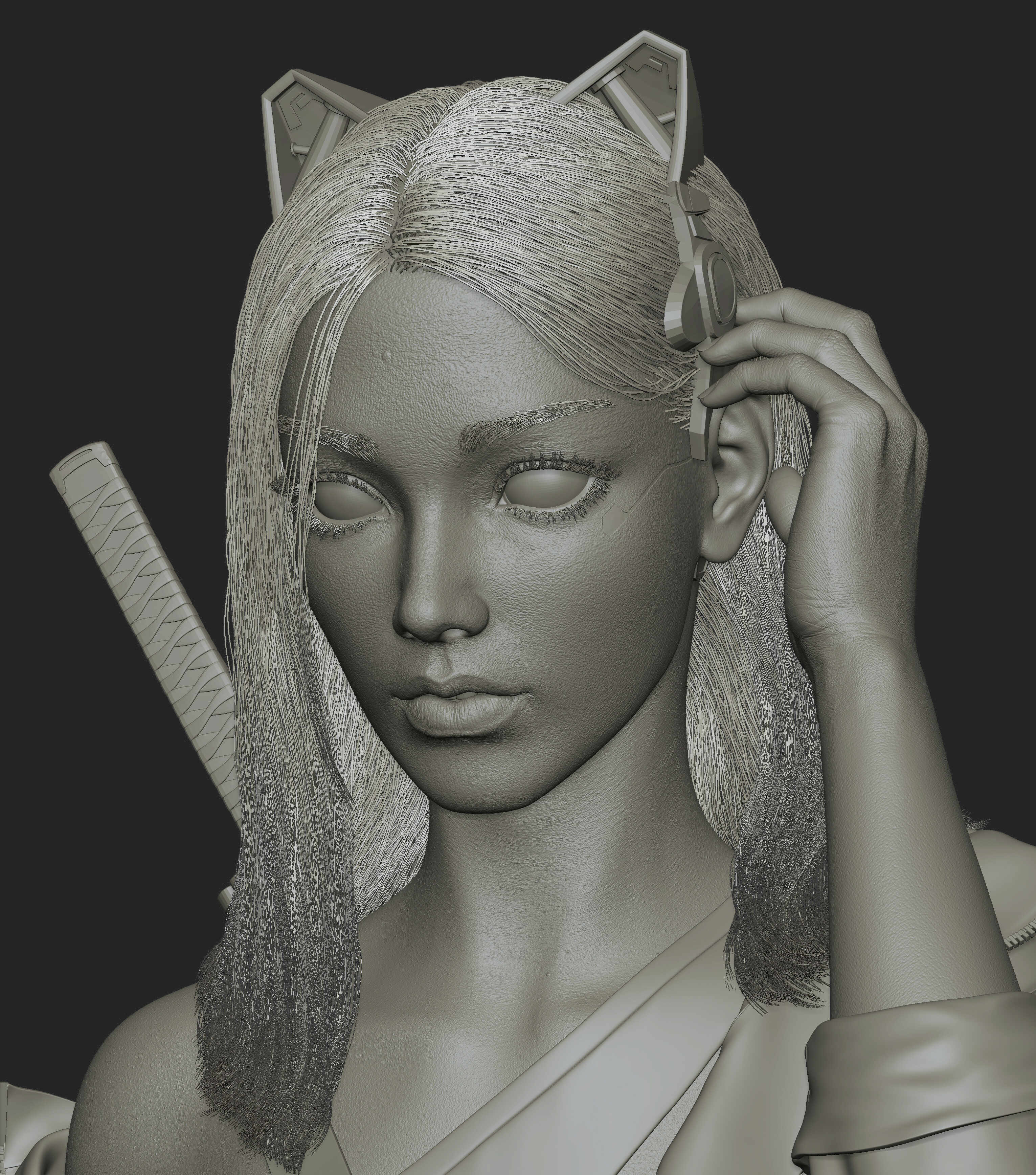 未来机甲-猫女 - ZBrushCentral