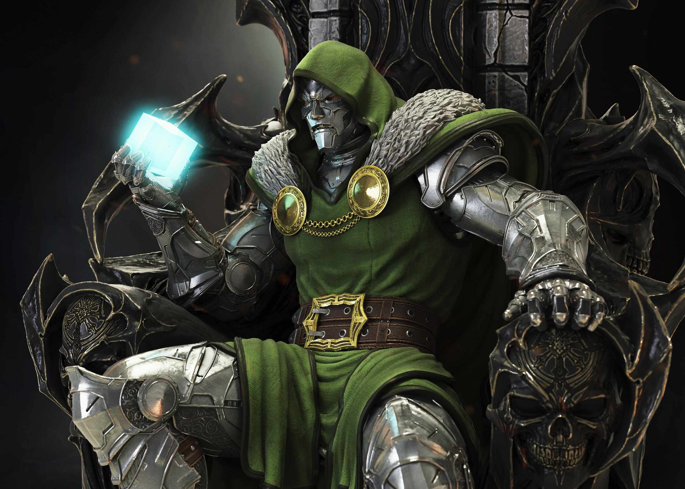 Doctor Doom on Throne - ZBrushCentral