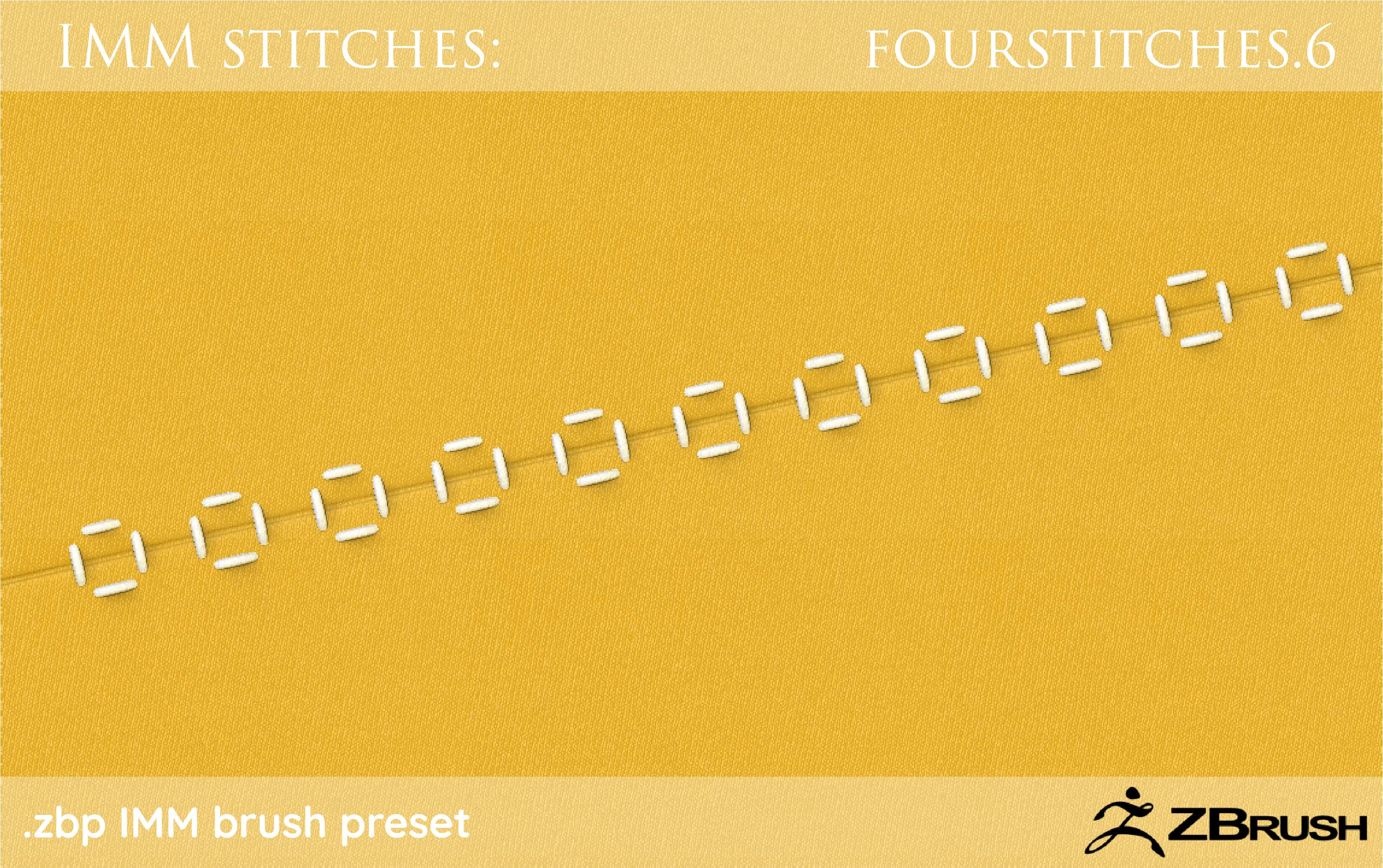 60 IMM stitch brushes - ZBrushCentral