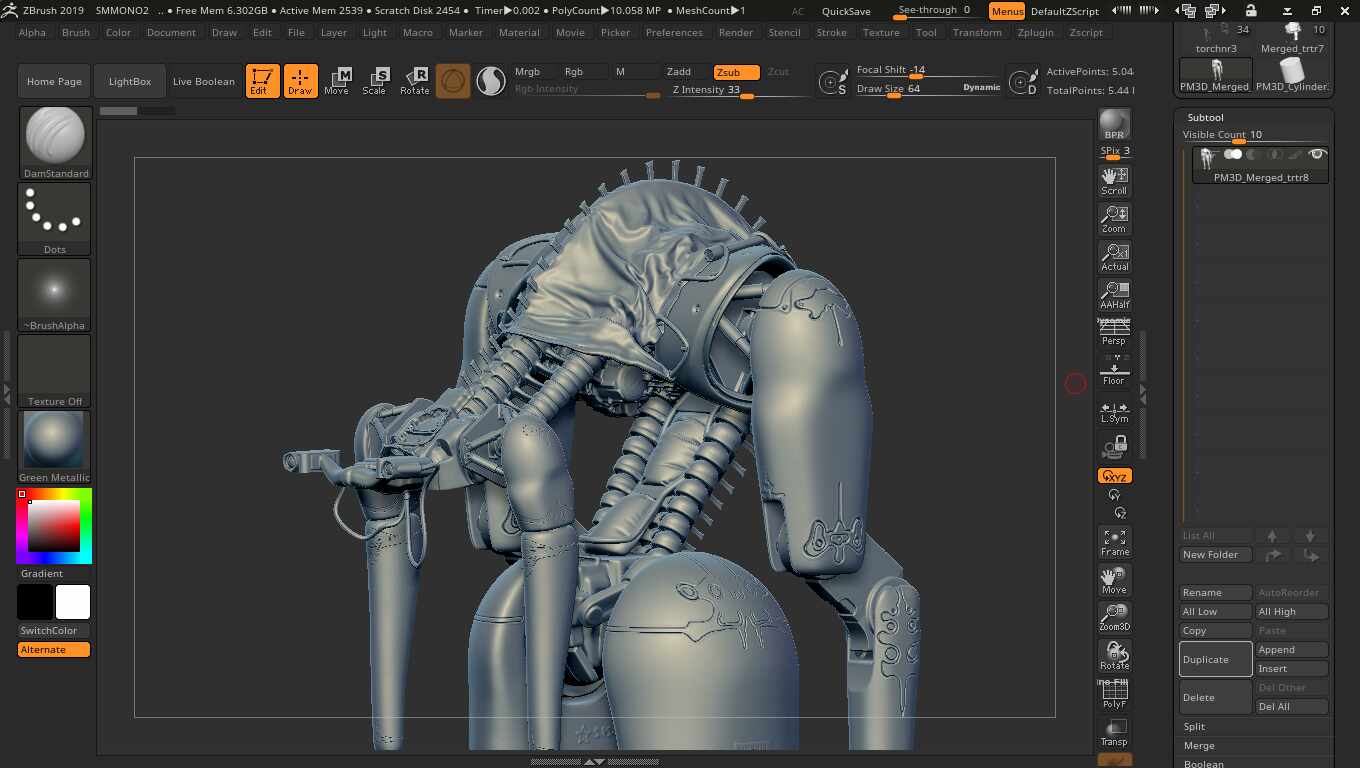 Combat robot "Samson" - ZBrushCentral