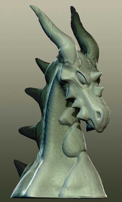 Dragon Bust - WIP - ZBrushCentral