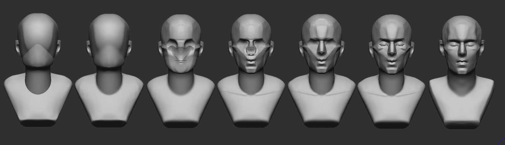 More head studies - ZBrushCentral