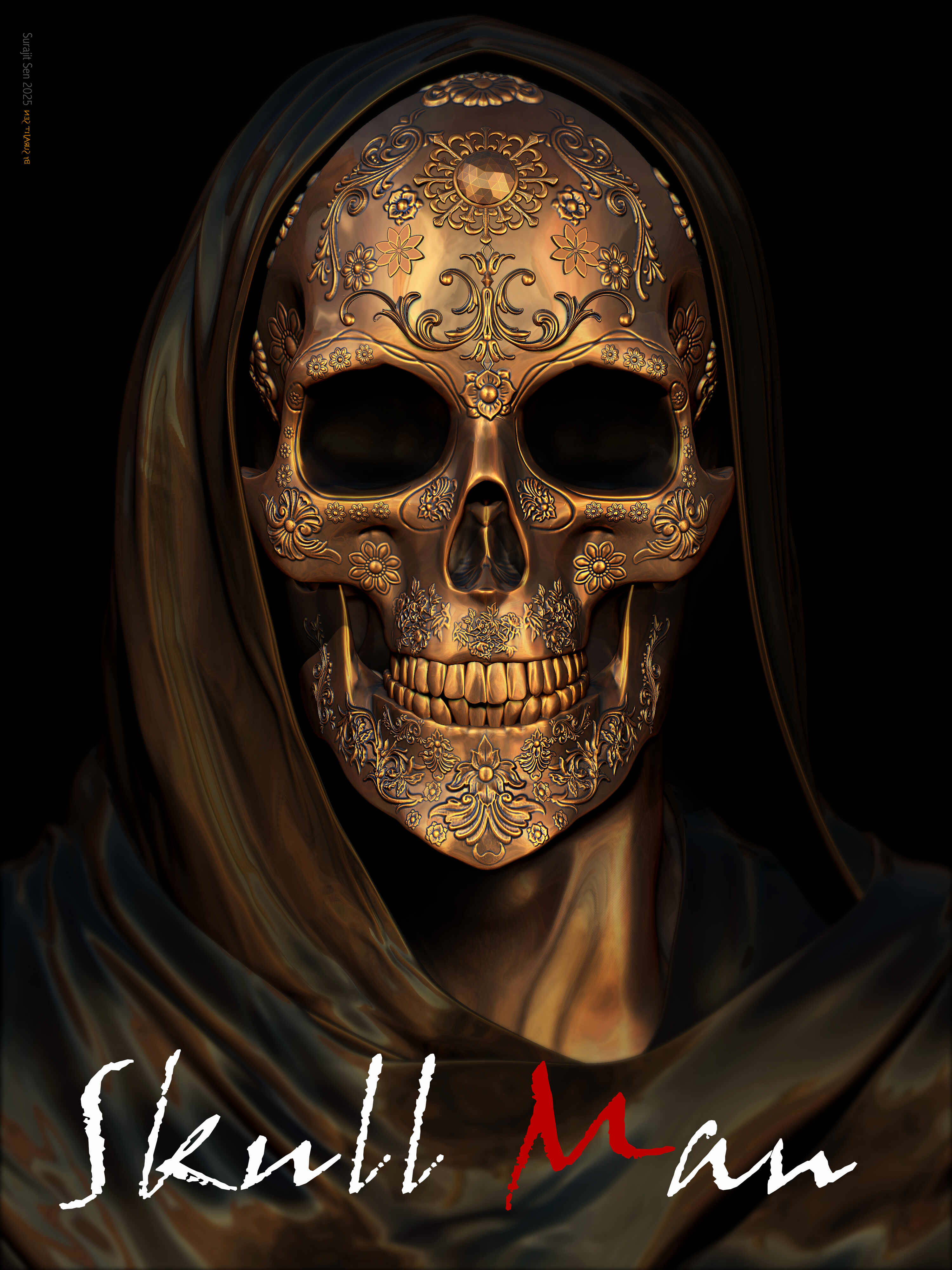 Skull Man - Digital Sculpture by Surajit Sen - ZBrushCentral