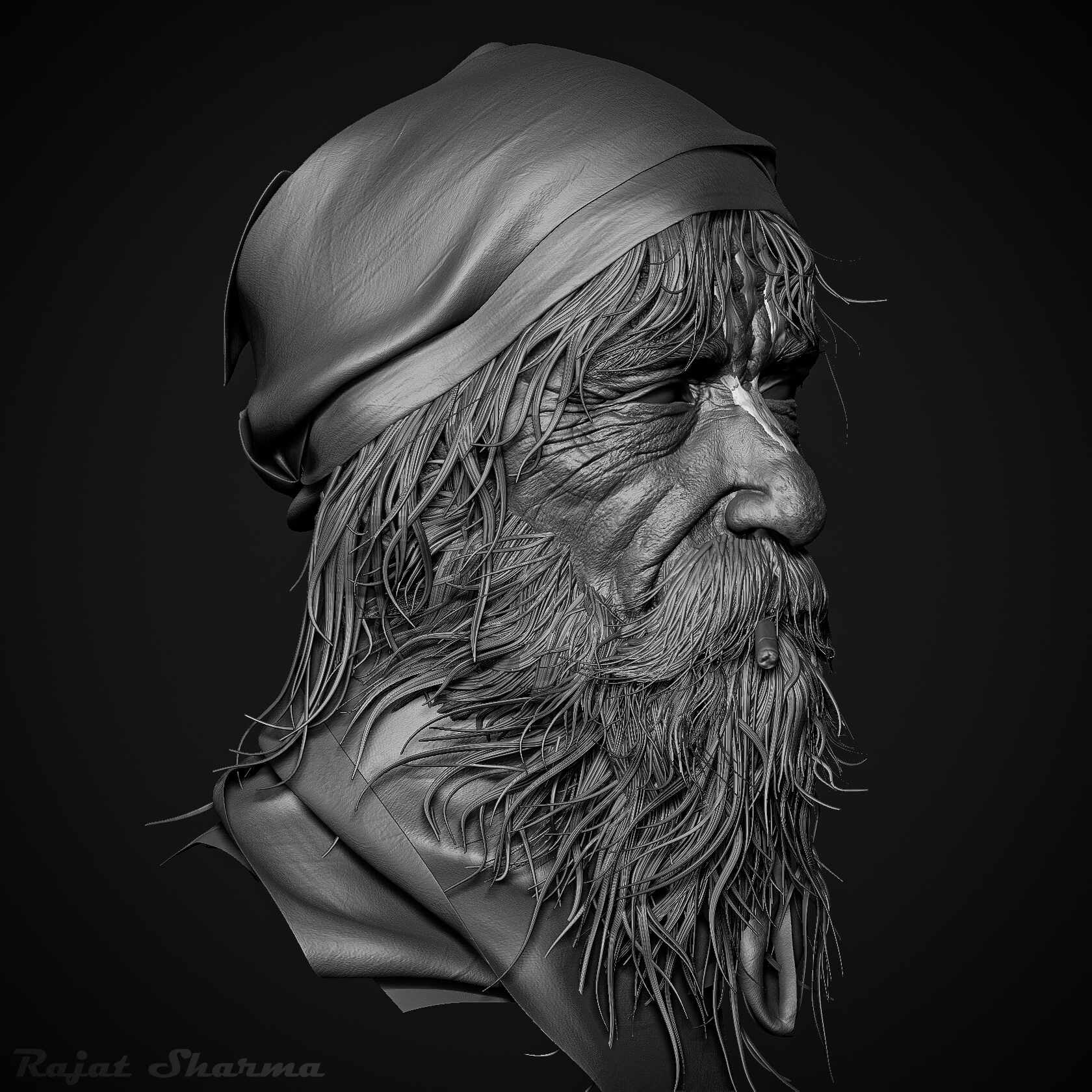 The Indian monk - ZBrushCentral