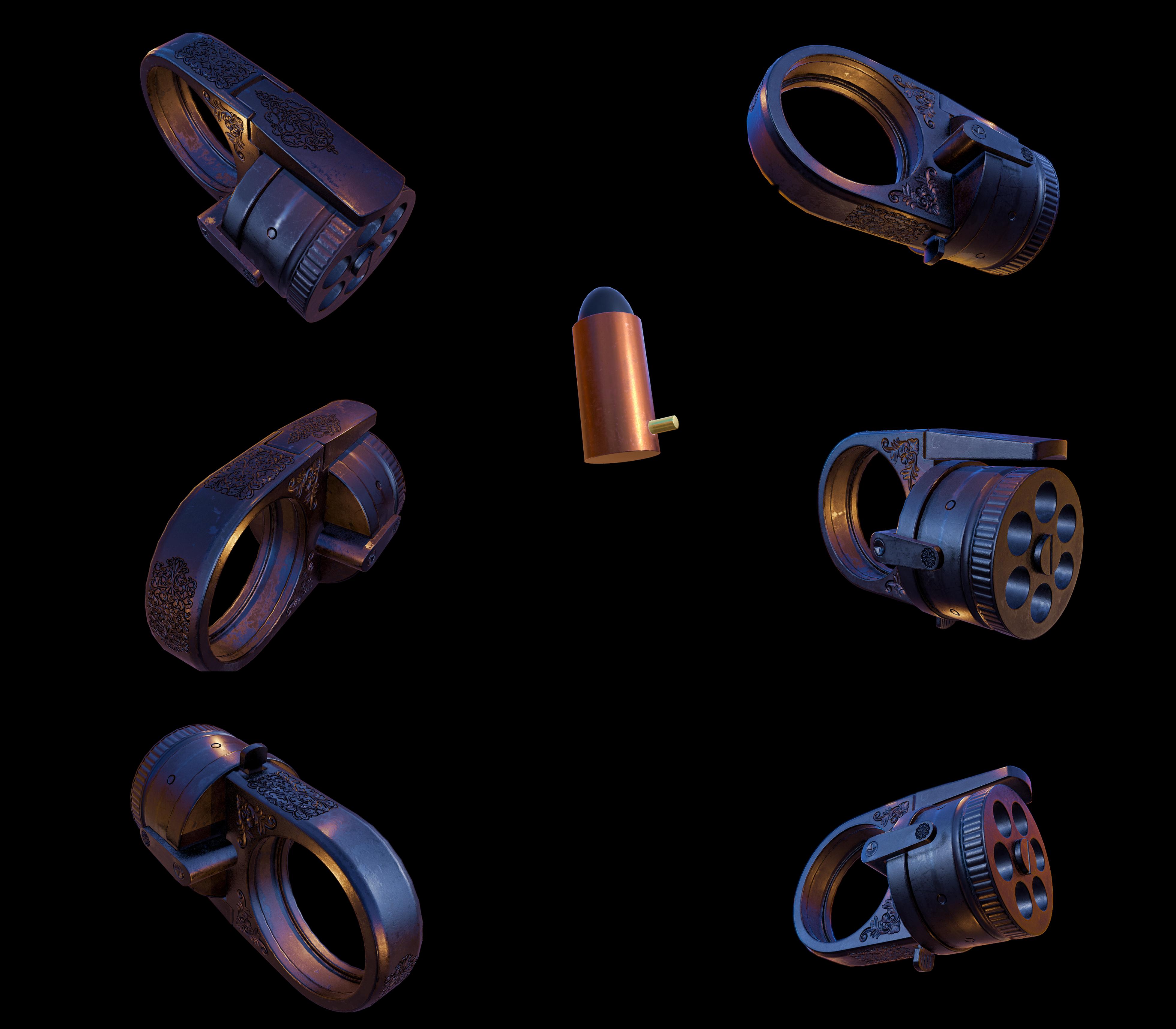 Victorian era Pistol Ring - ZBrushCentral