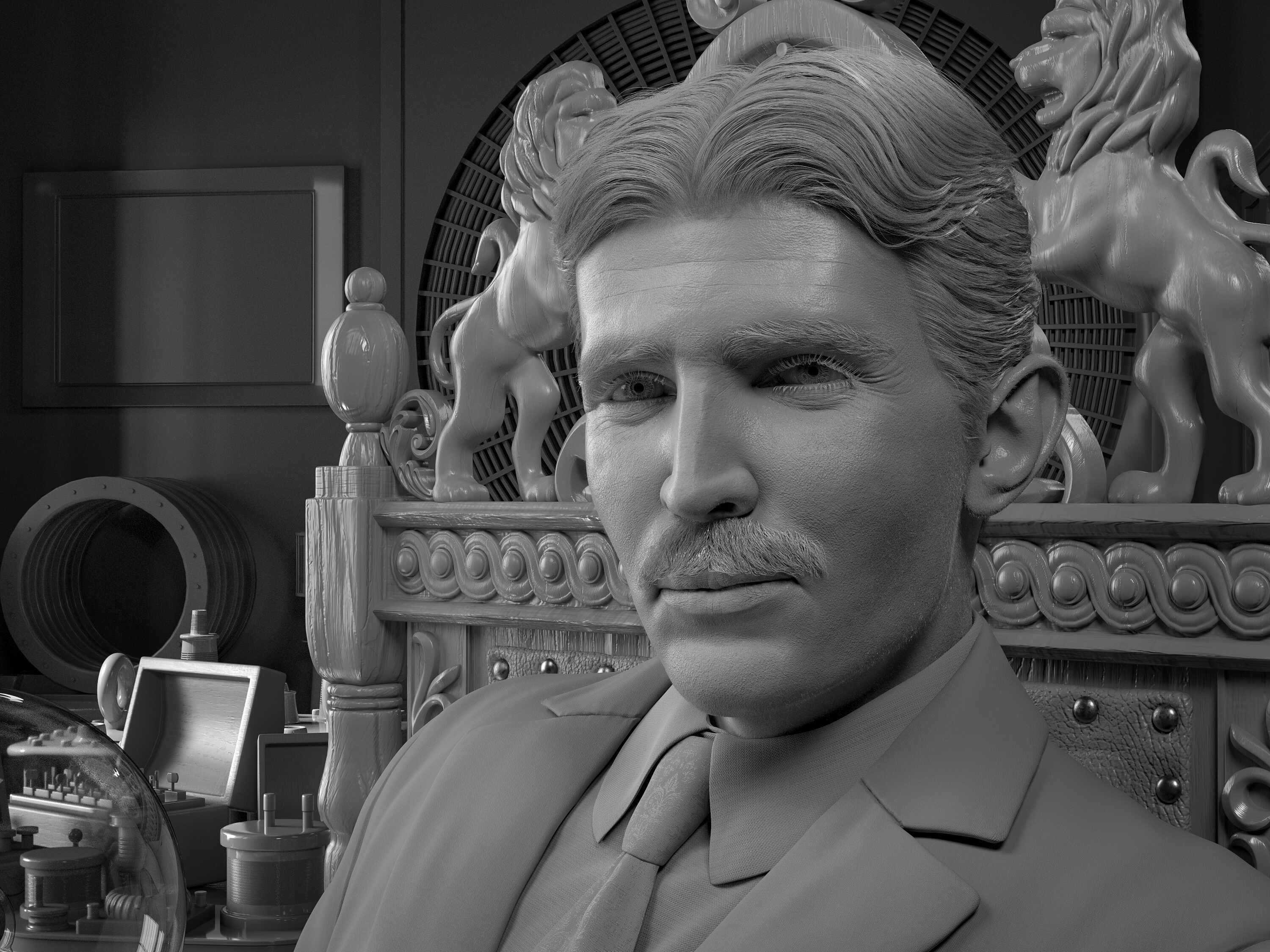 Nikola Tesla Portrait - ZBrushCentral