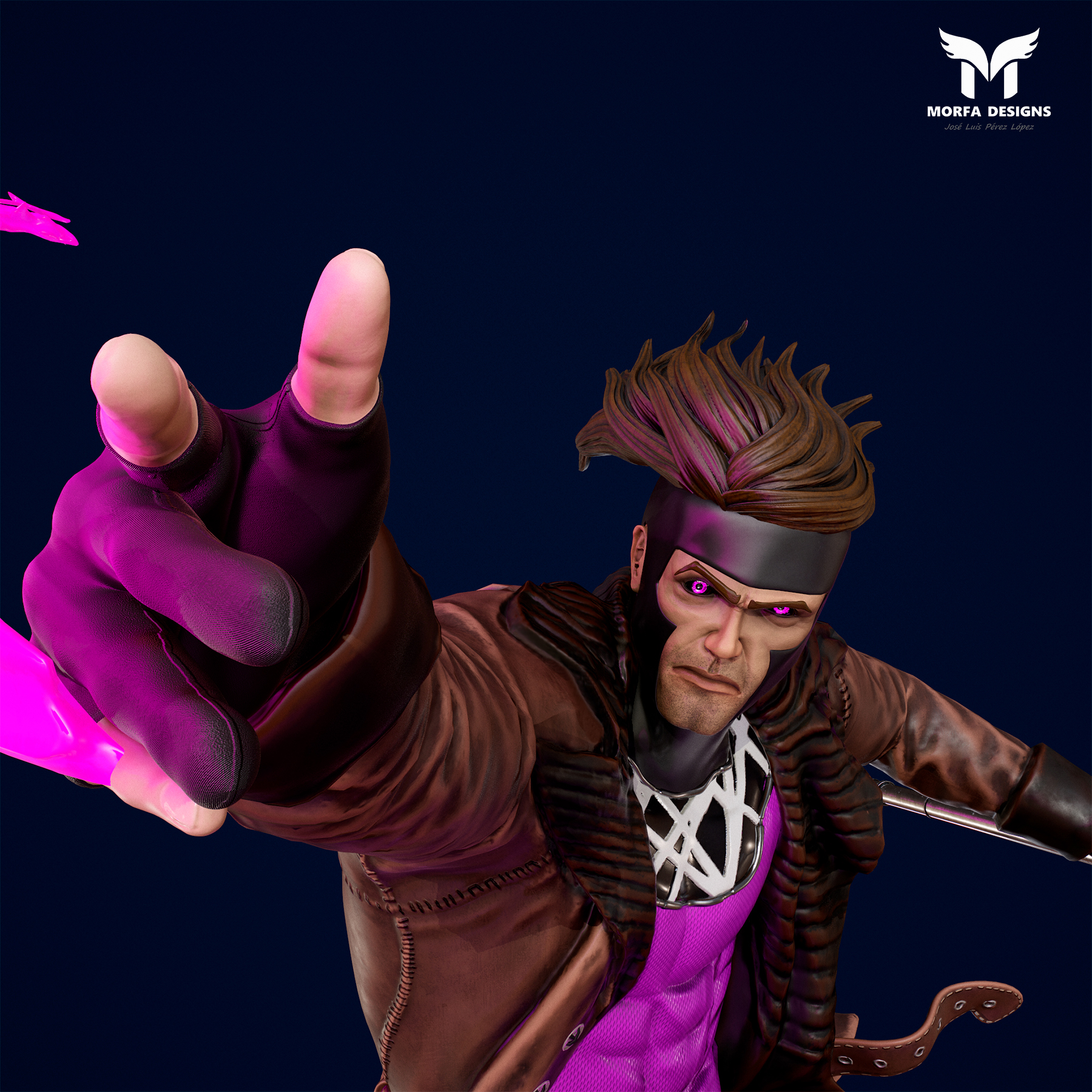 GAMBIT / X-MEN sculpture 3D - ZBrushCentral