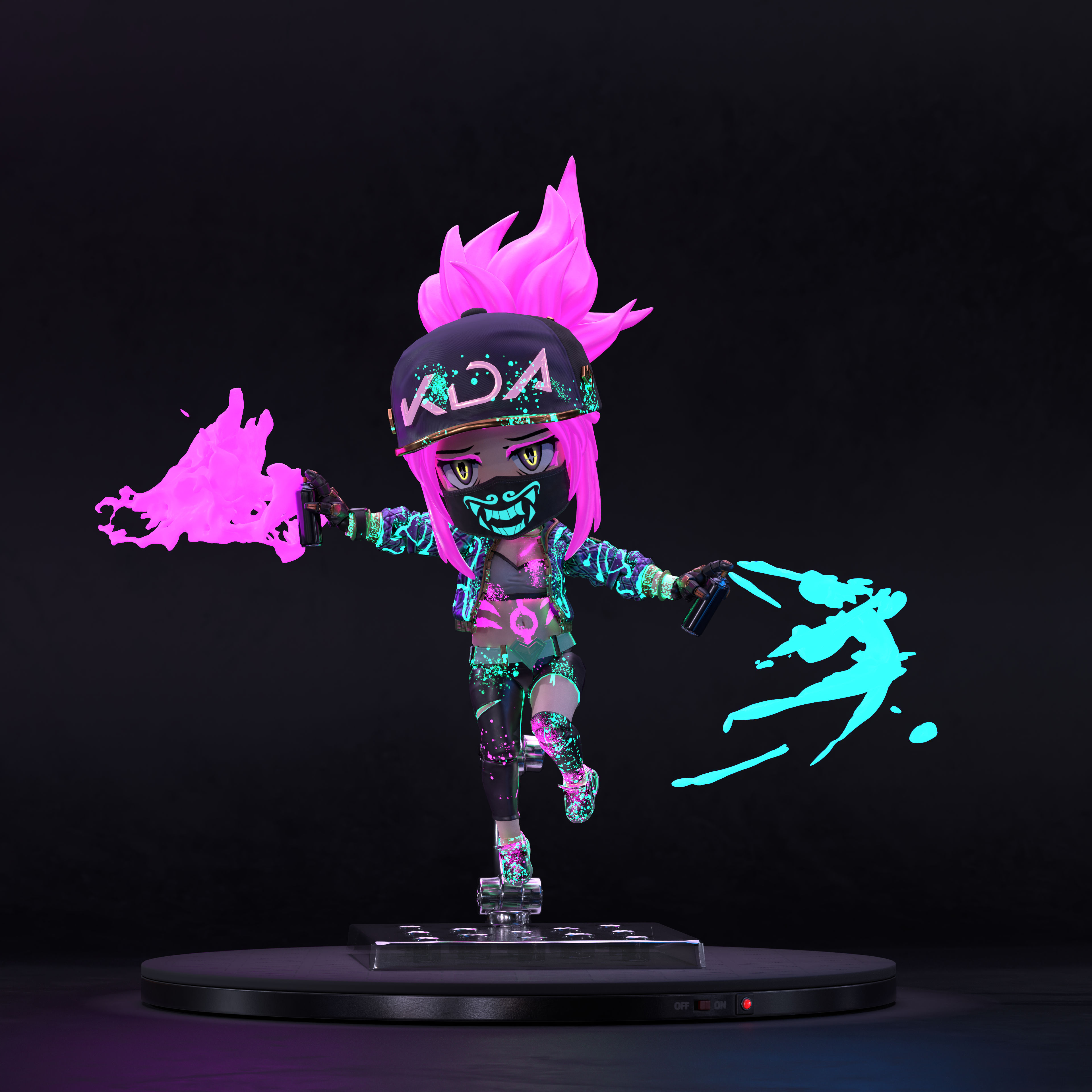 Pop Star KDA Akali fan art_League of Legends - ZBrushCentral