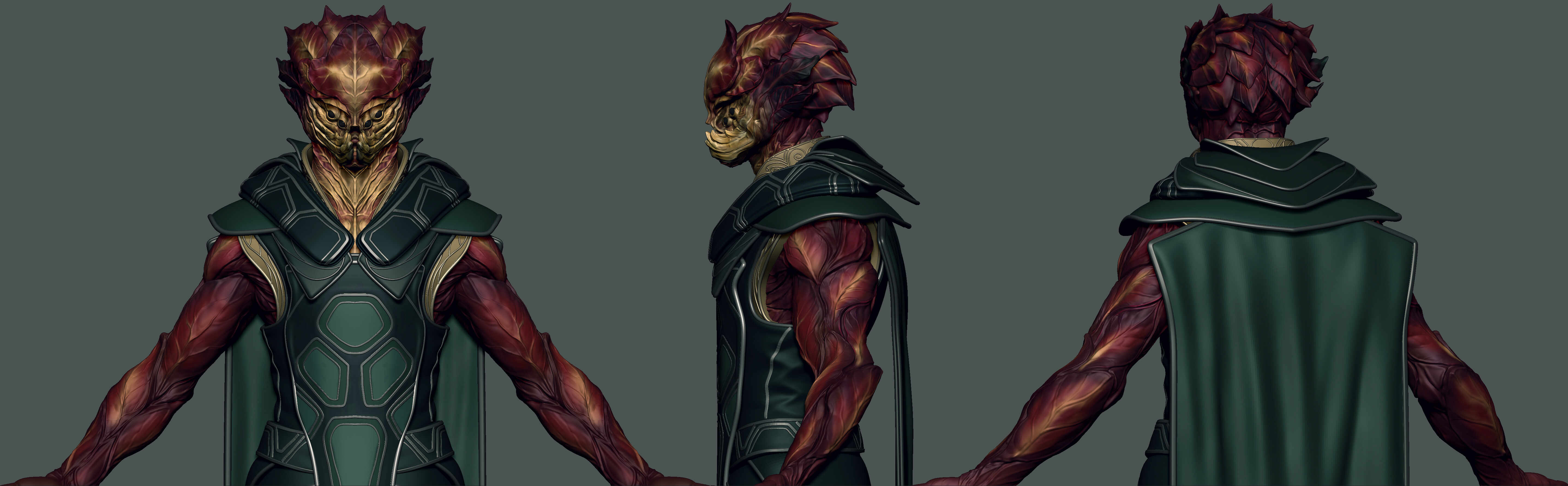 Stellaris Plantoid Creature - Fan Art - ZBrushCentral