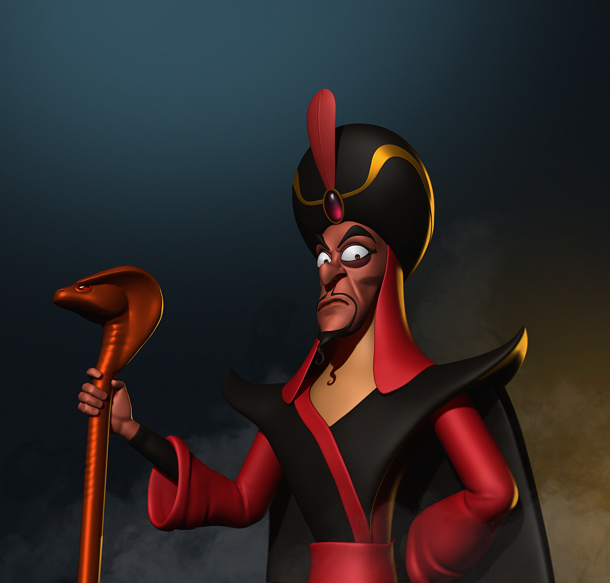 Jafar Aladdin Concept Art For