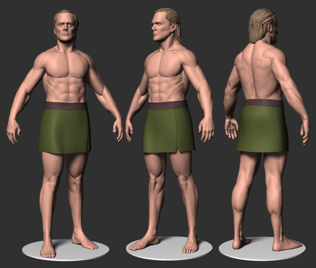 Sculpt man (Zproject face) - ZBrushCentral