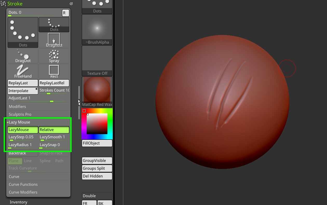 Help! Why are my lines in Zbrush with Claytube brush turning "dotted ...