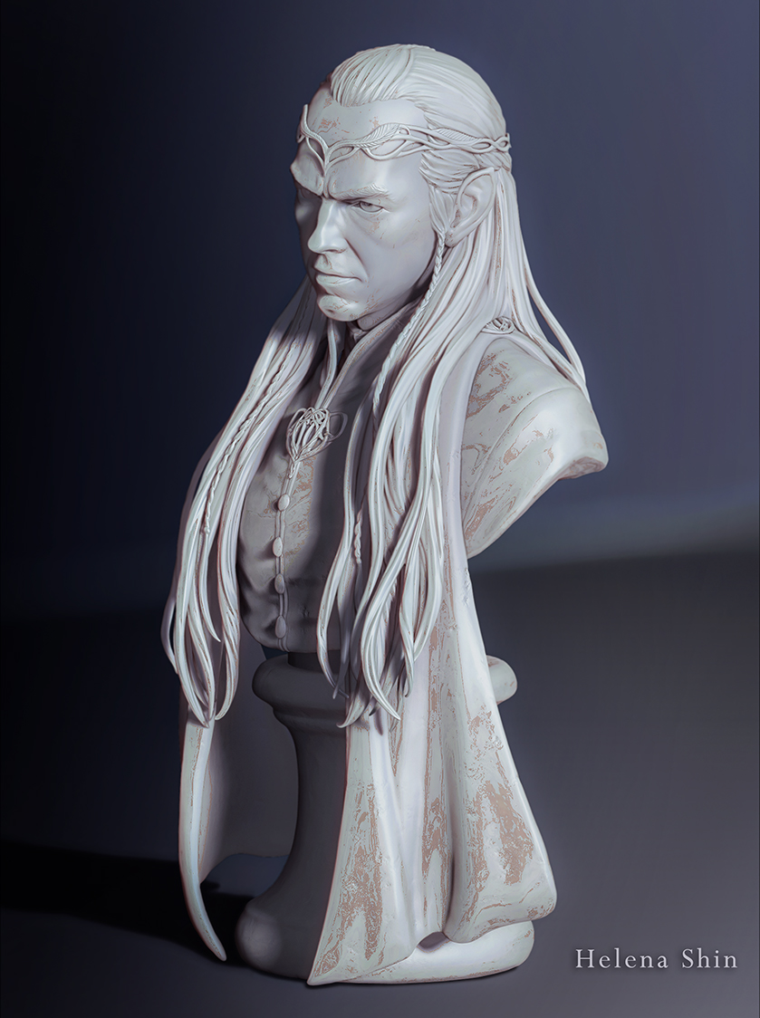 Bust : Elrond - Lord of Rivendell (FanArt) - ZBrushCentral