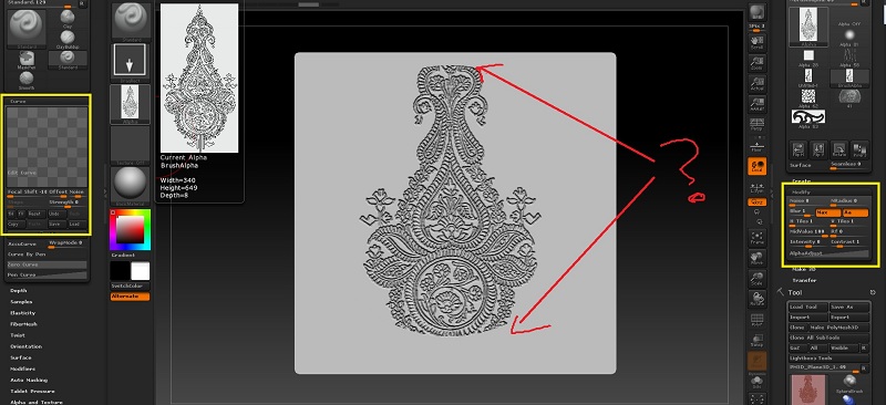 Brush is clipping Alpha? - ZBrushCentral