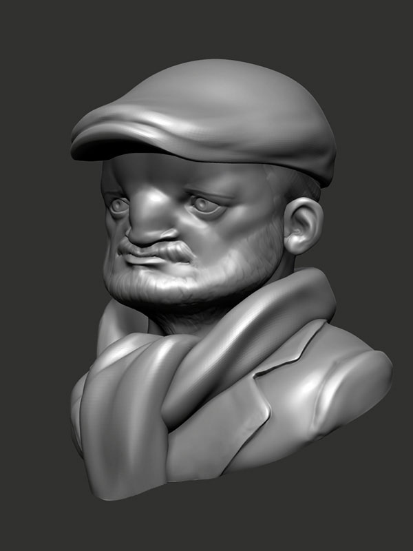 Flat Cap Chap - ZBrushCentral