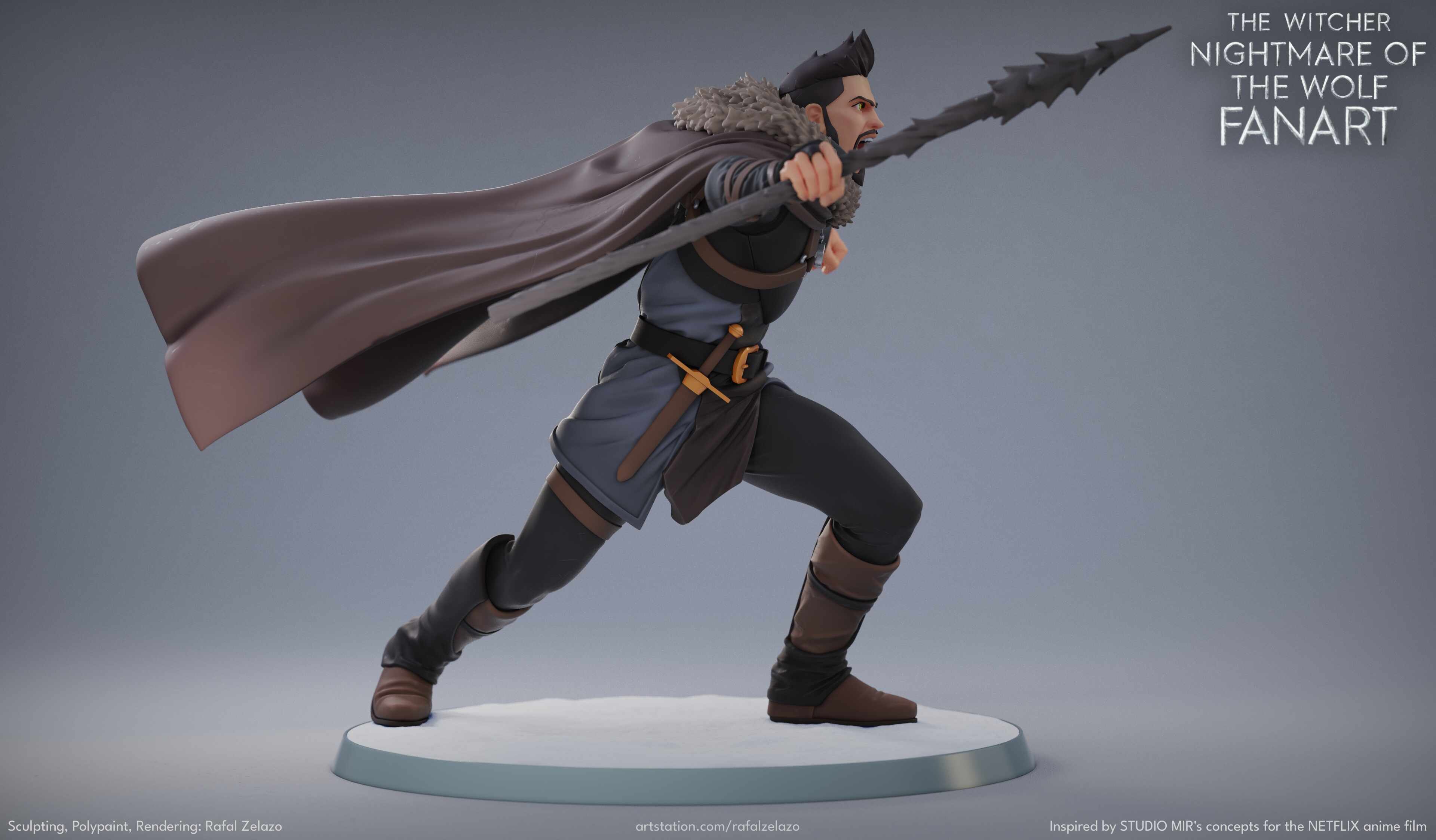 Vesemir - The Witcher Nightmare Of The Wolf - fanart - ZBrushCentral
