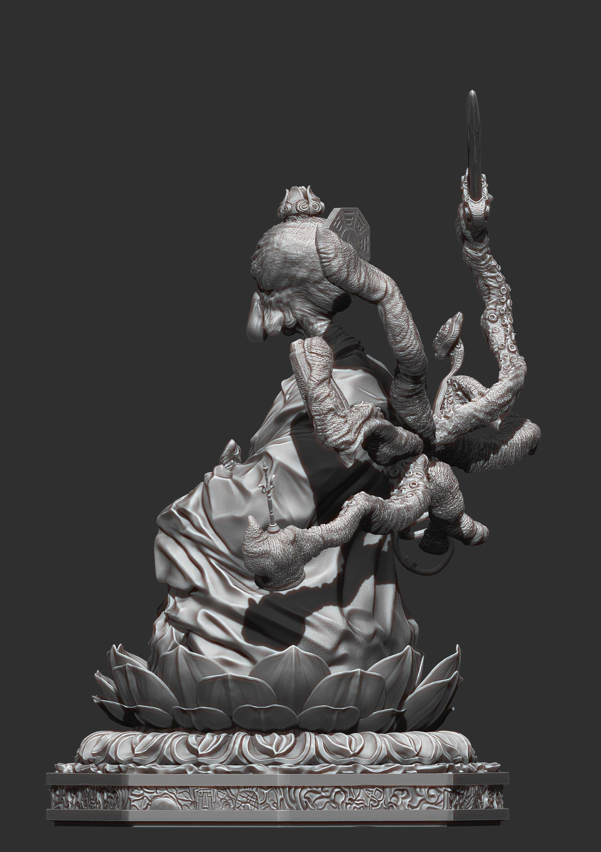 Eight-Armed Lord Octopus the Great - ZBrushCentral