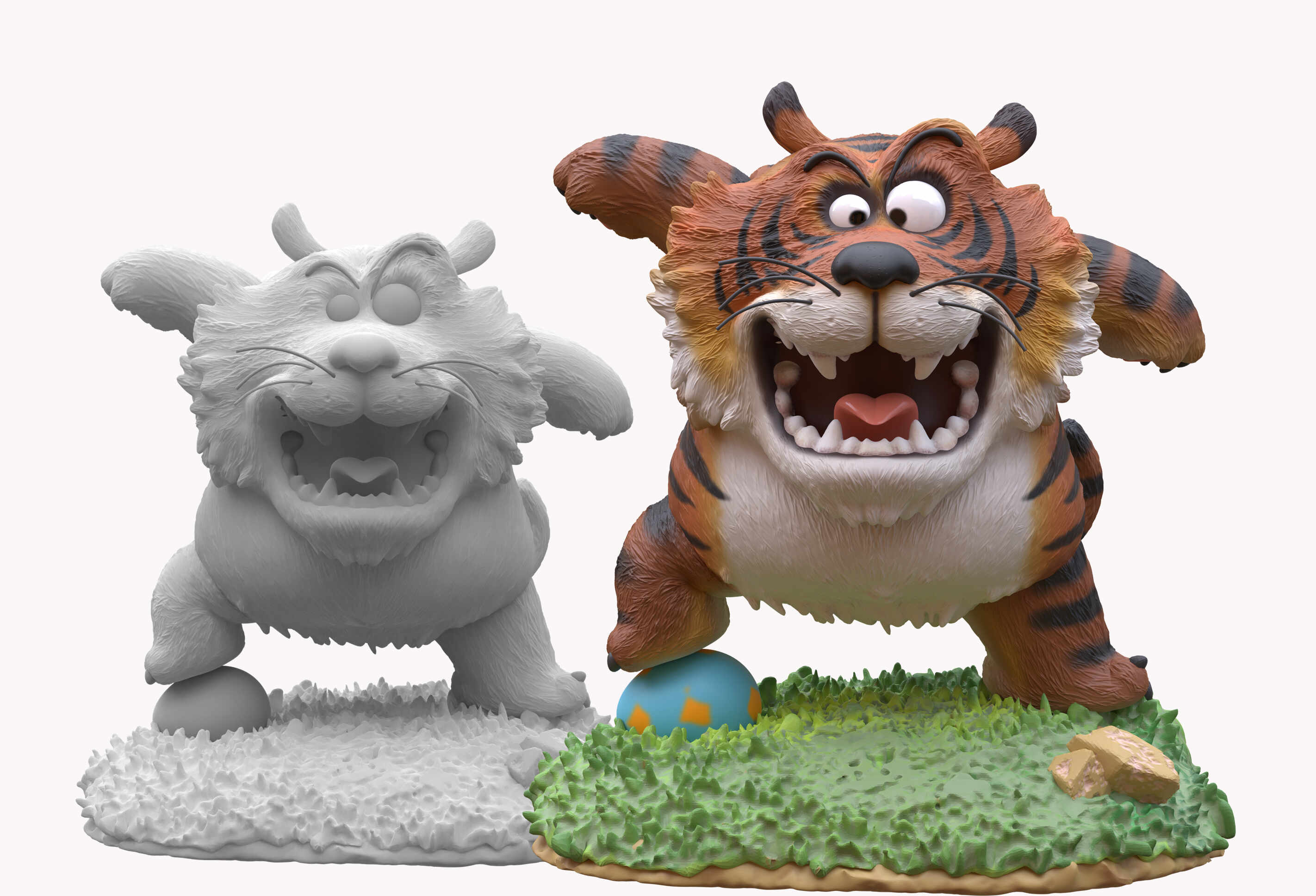 Big Face Tiger - ZBrushCentral